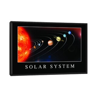 iCanvas "Solar System Poster" by Stocktrek Images Framed Canvas Print - Bed Bath & Beyond - 36892619